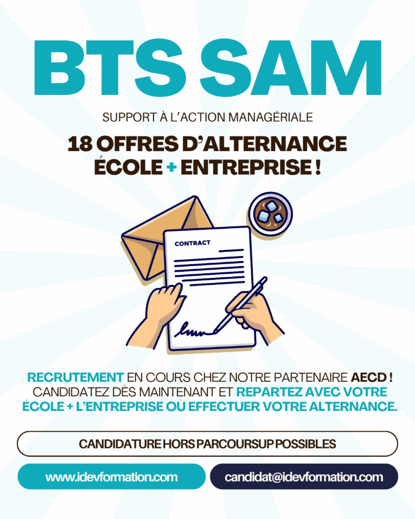 BTS SAM : 18 offres d’alternance à saisir dès maintenant ! – AECD